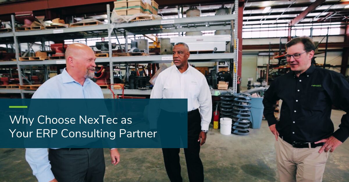 Why Choose NexTec as Your ERP Consulting Partner